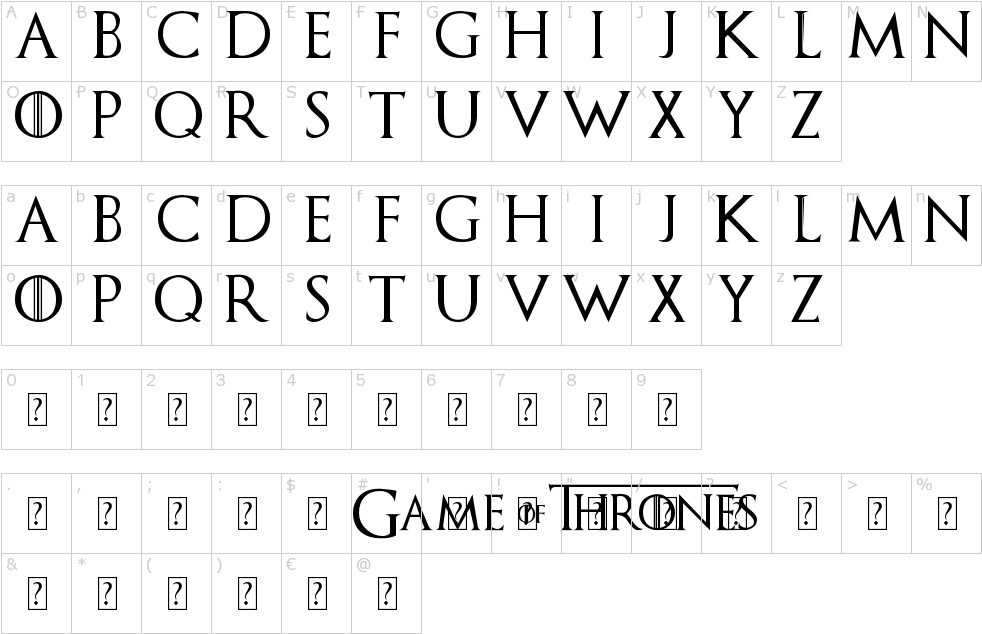 Download Clip Art Game Of Thrones Font Download - Game Of Thrones ...