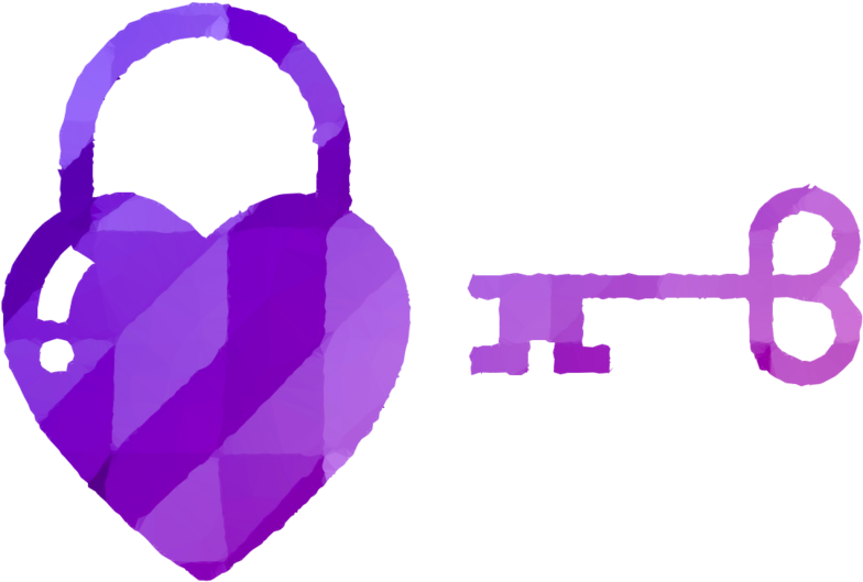 Download Key Clipart Purple - Lock And Key Stickers - ClipartKey