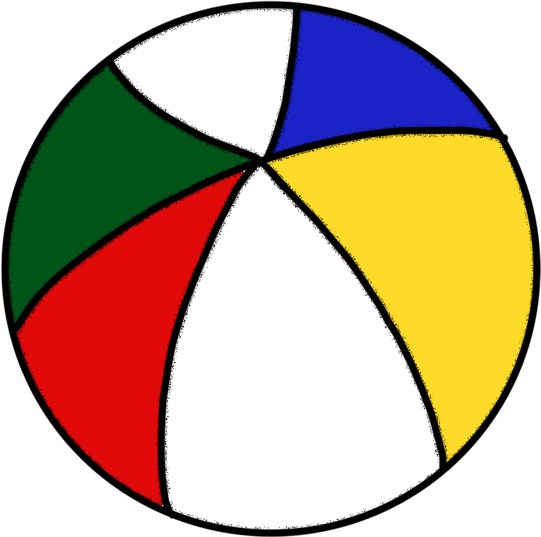 Download Beach Ballloring Pages Clipart - June Summer Clip Art - ClipartKey