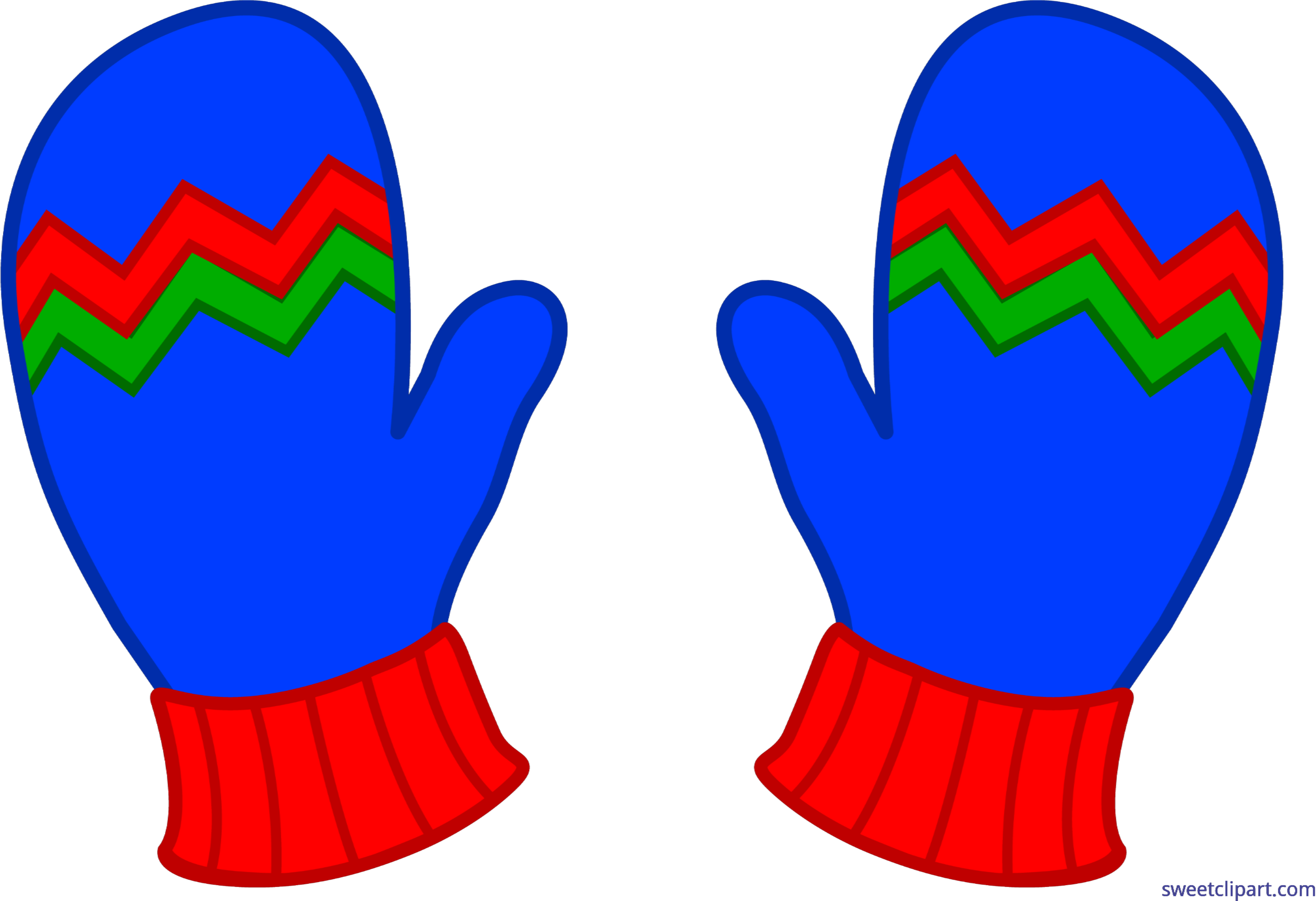 Download Transparent Winter Clip Art - Mittens Clip Art - ClipartKey
