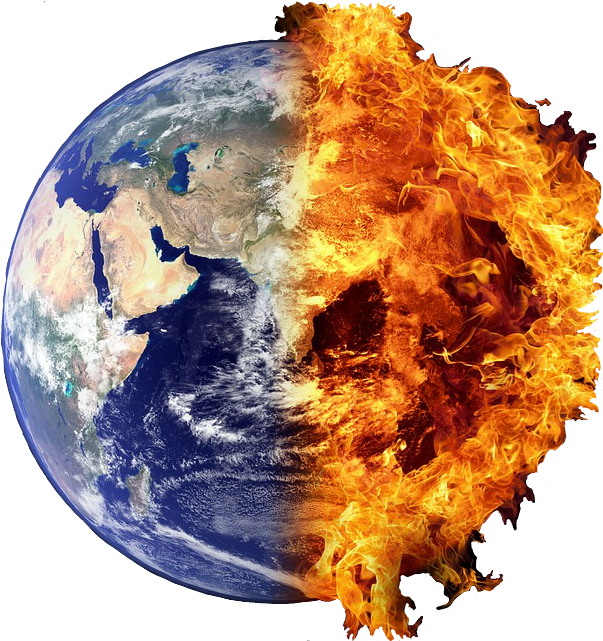 Download Transparent World Globe Clipart - Earth Hot And Cold - ClipartKey