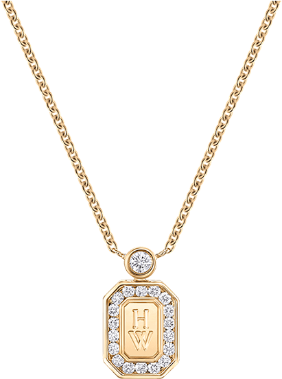 Download Harry Winston Logo Necklace - ClipartKey