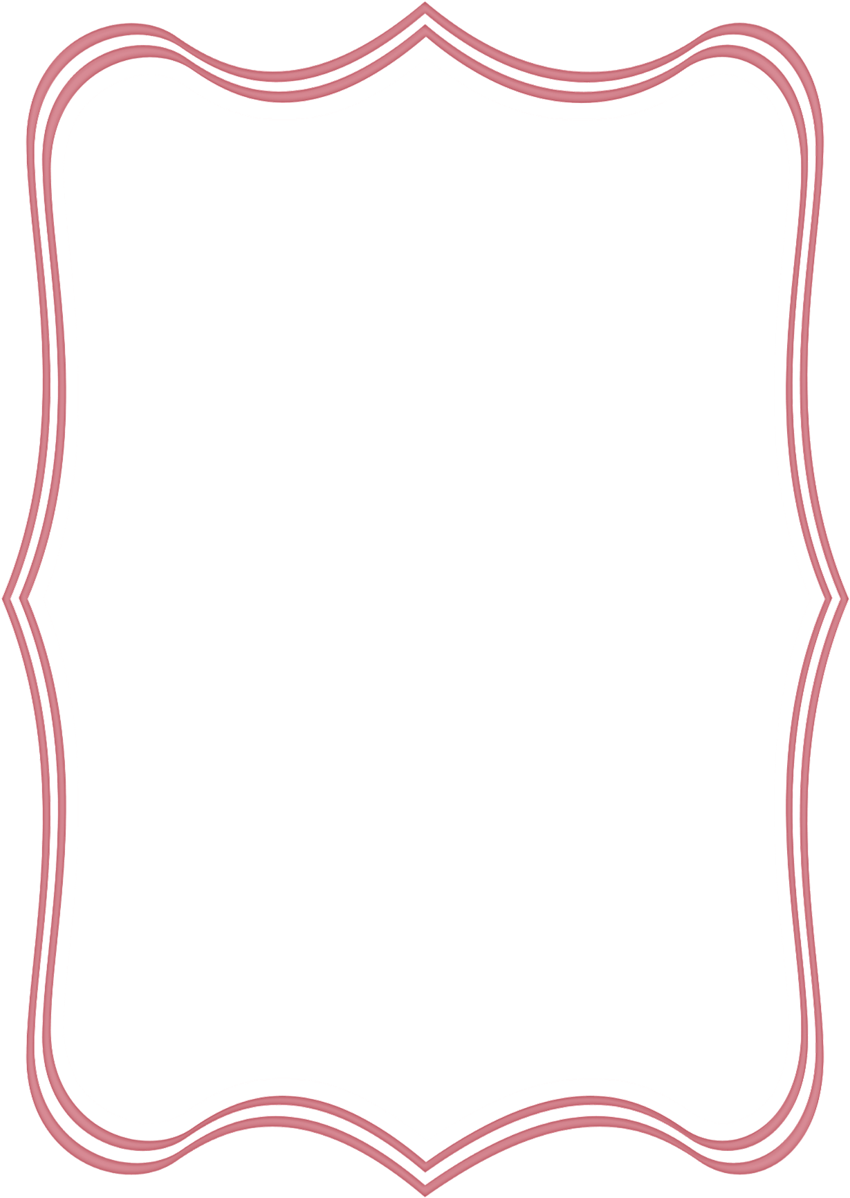 Download Pink Bracket Frame Clipart Outline - Carmine - ClipartKey
