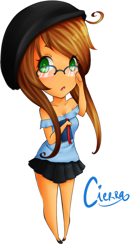 Download Cute Cartoon Nerd Girl - ClipartKey