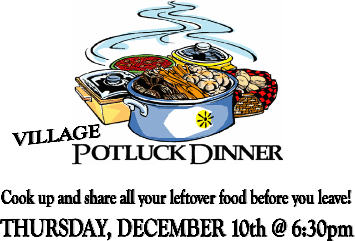 Download Pot Luck Dinner - ClipartKey