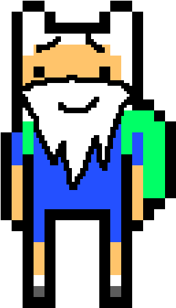 Download Adventure Time Pixel Finn - ClipartKey