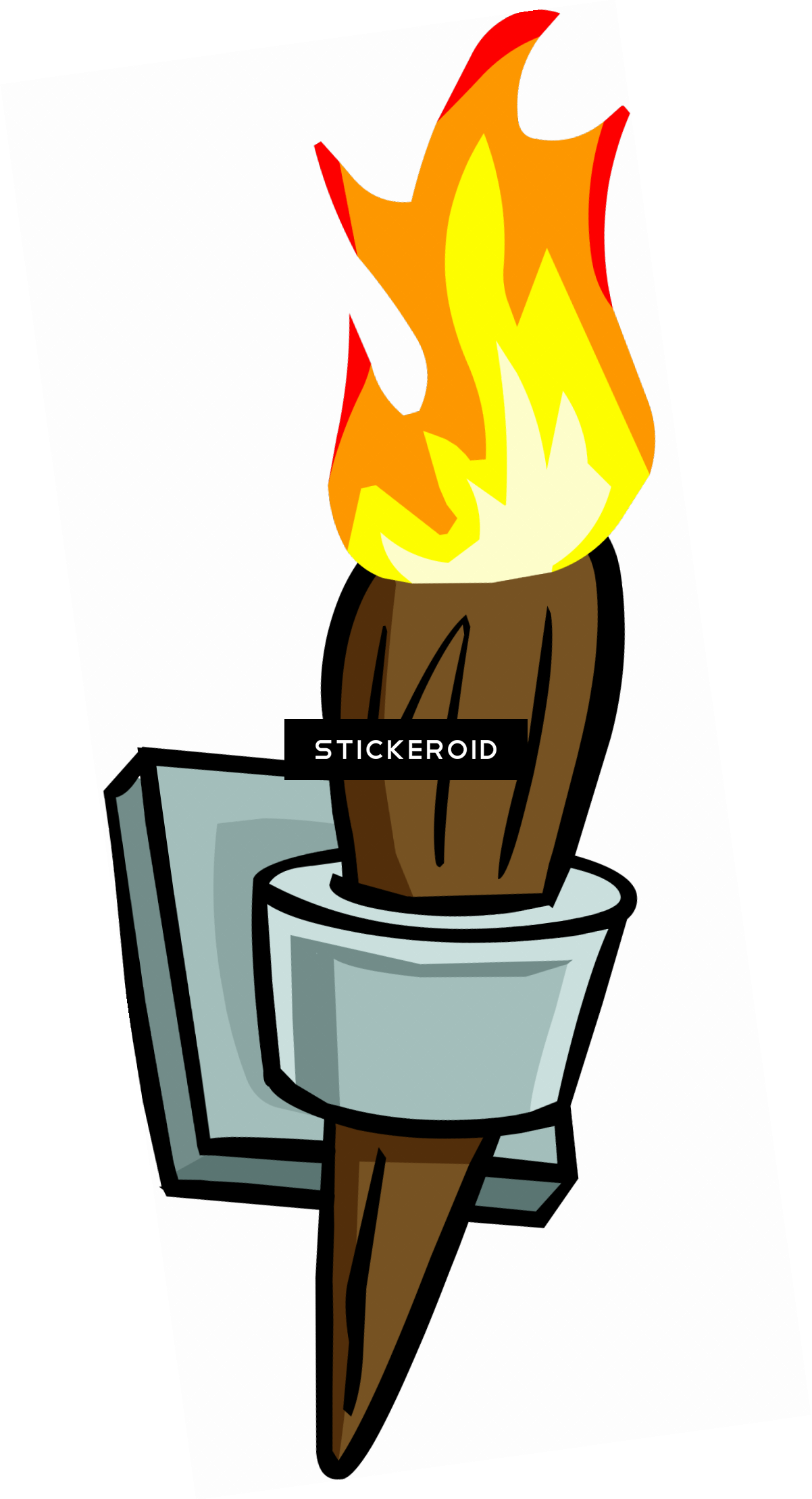 Download Transparent Torches Clipart - Cartoon Torch Png - ClipartKey