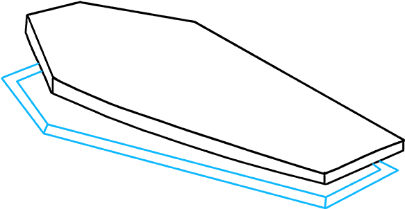 Download How To Draw Coffin - Casket Drawing - ClipartKey