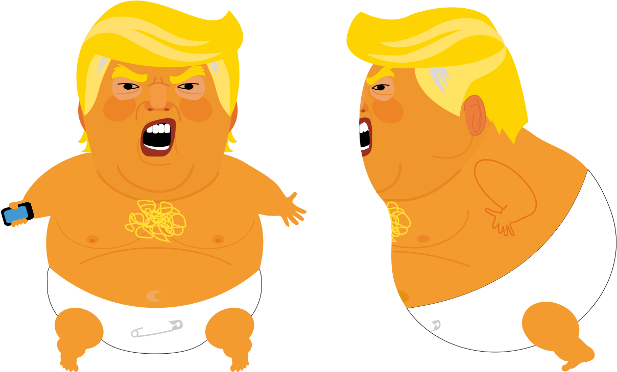 Download Baby Trump Balloon - ClipartKey