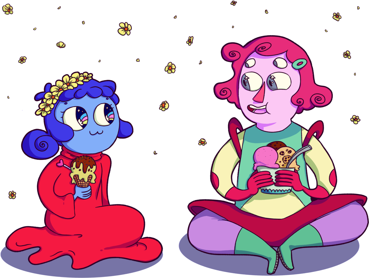 Download Caotica And Nickel - Cartoon - ClipartKey