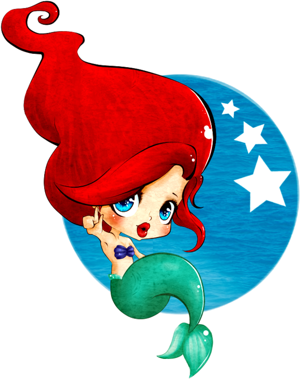 Download Transparent The Little Mermaid Png - Baby Mermaid Cartoon Png ...