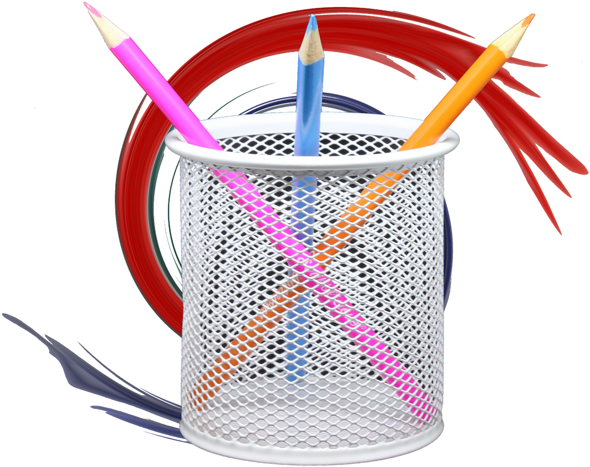 Download Transparent Arts And Crafts Supplies Clipart - Color ...