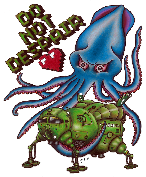 Download Despair Squid - ClipartKey