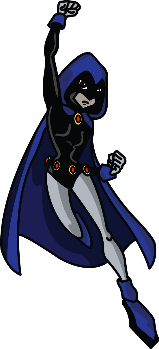 Download How To Draw Raven, Teen Titans, Cartoons, Easy Step - Cartoon ...