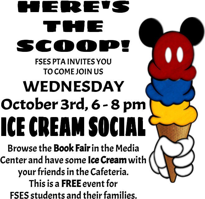 Download Transparent Clipart Ice Cream Social - ClipartKey