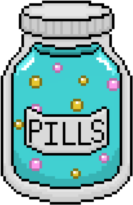 Download Pixel Bubble Pills By Nightbreeze - Pills Pixel Art Png ...