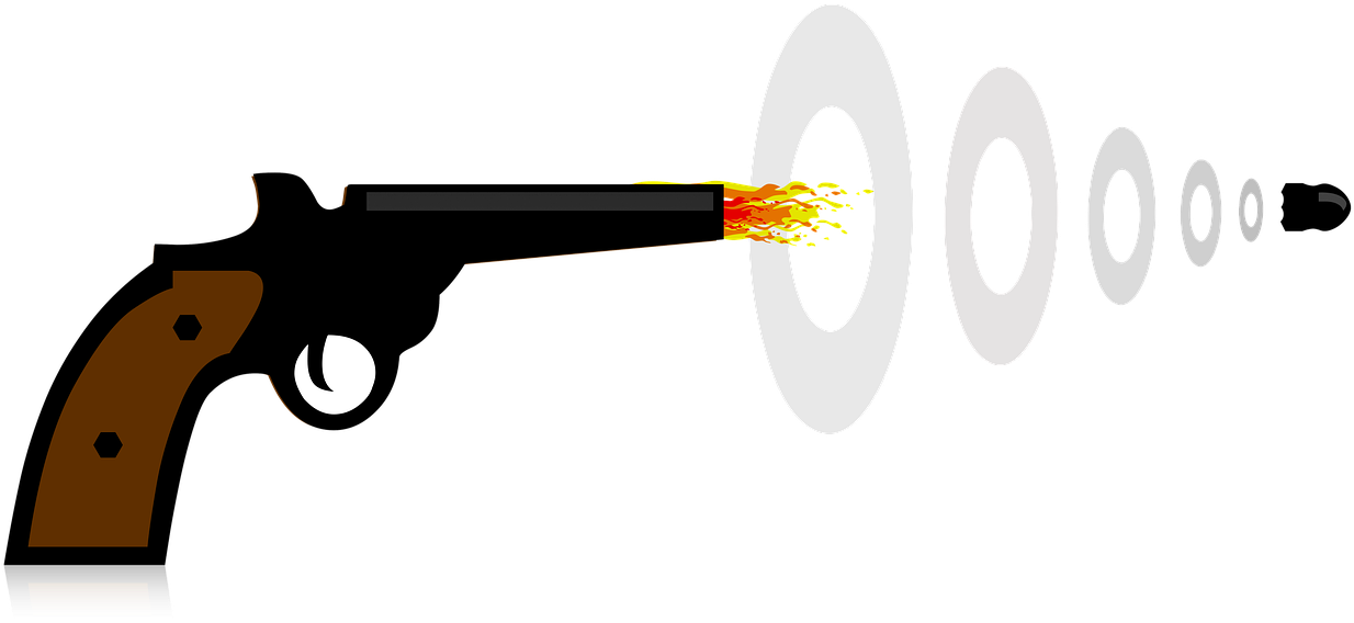 Download Cartoon Gun And Bullet - ClipartKey