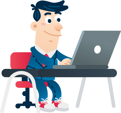 Download Office Work Cartoon Png - ClipartKey