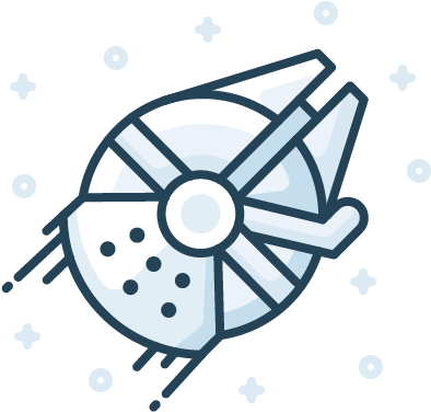 Download Star Wars Falcon Icon - ClipartKey