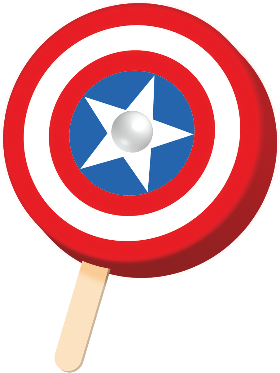 Download Captain America Shield Popsicle - ClipartKey