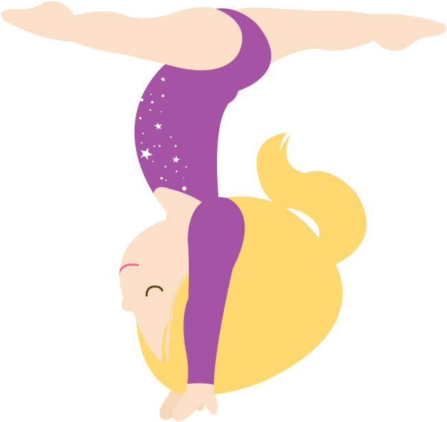 Download Tumbling Clipart Cartoon - Girl Gymnastic Clip Art - ClipartKey