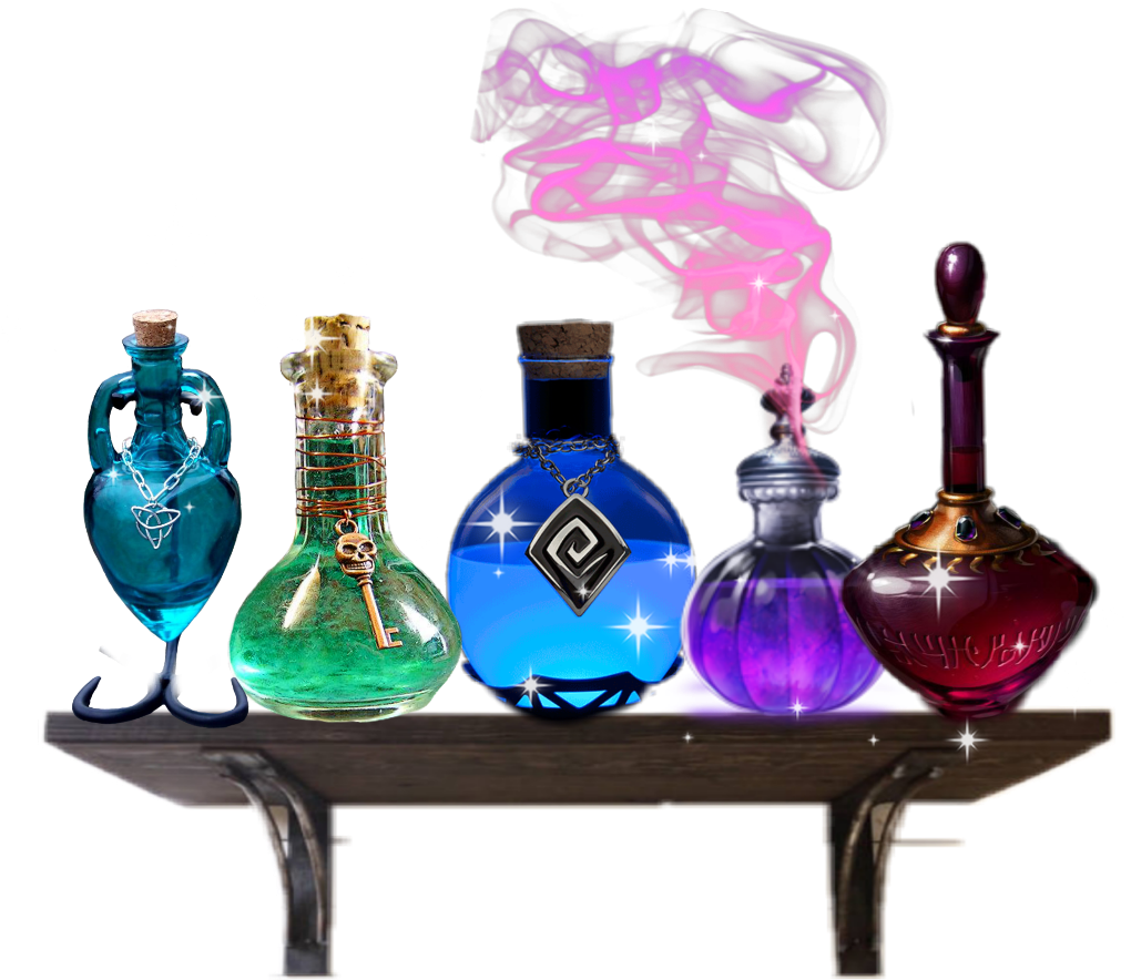 Download Transparent Lair Clipart - Potion Rack - ClipartKey