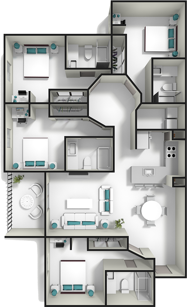 Download Apartment Clipart Rich House - University Linq Floor Plans ...