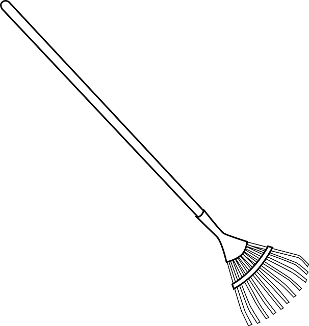 Download Rake Black And White Clipart - ClipartKey