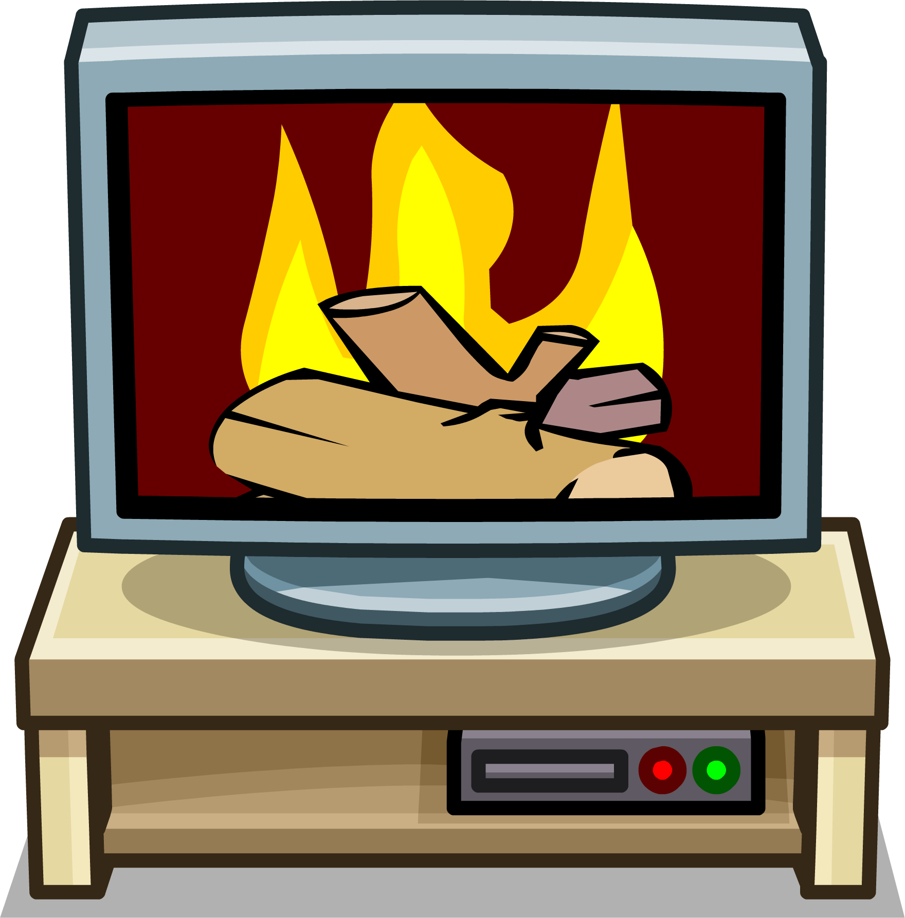 Download Image Gray Tv Sprite - Television On A Stand Clipart - ClipartKey