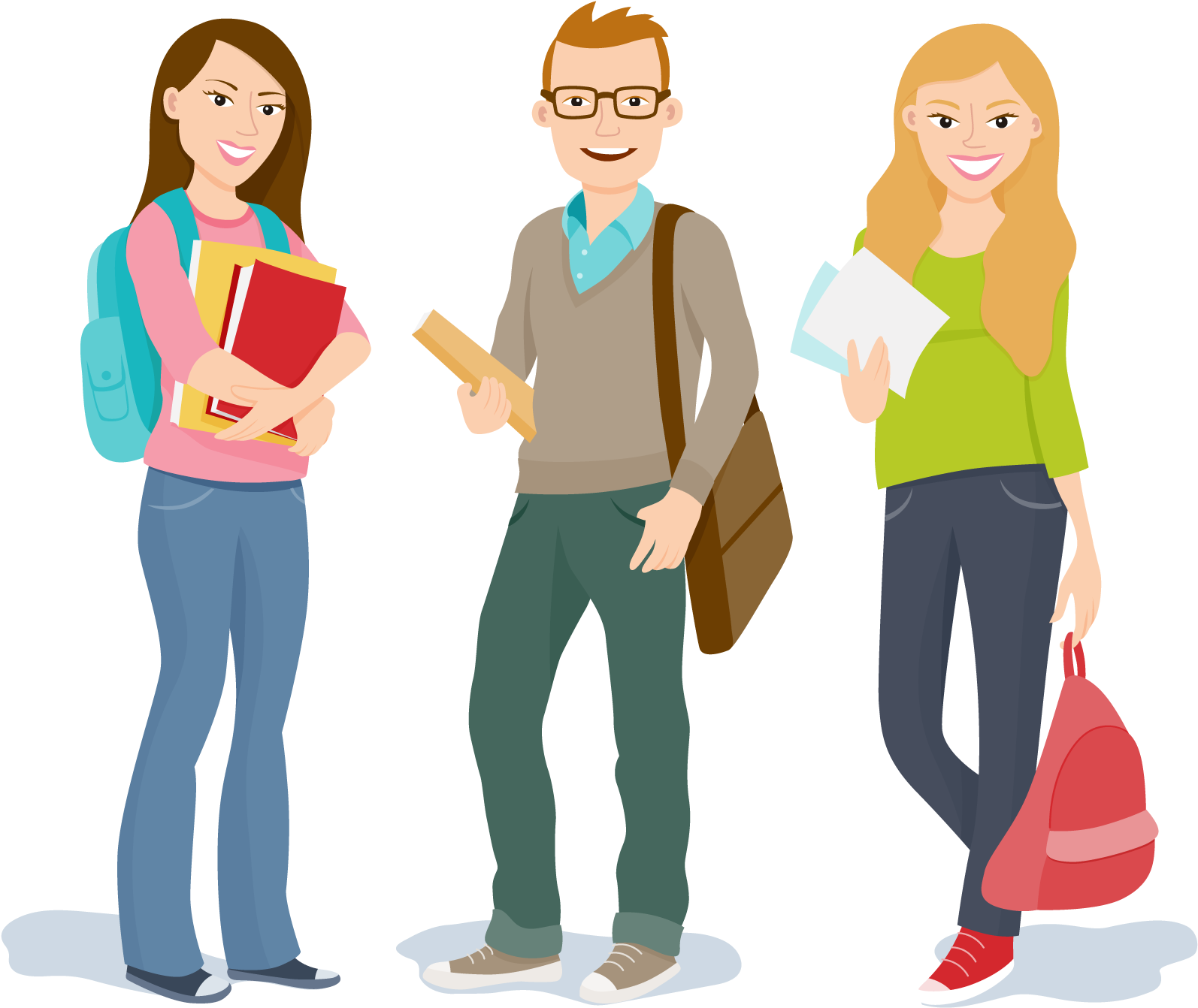 Download Transparent Student Clip Art - College Students Clipart Png ...