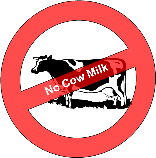Download No Cows Milk Sign - ClipartKey