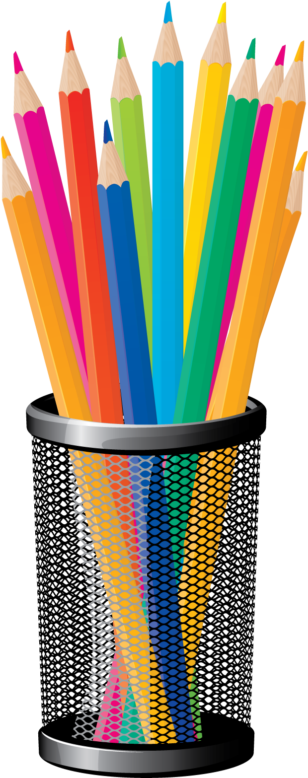 Download Clip Art Pencil Cup Png Clipart - School Supplies Transparent ...