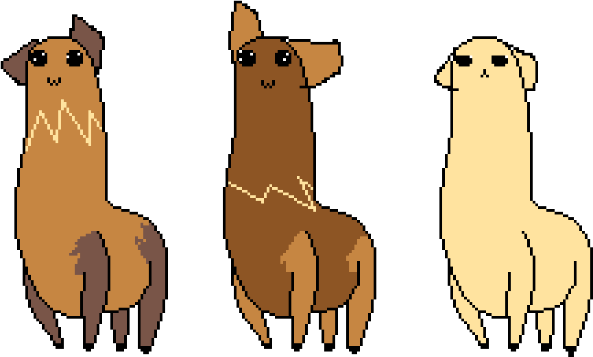 Download Clip Art Cute Png For - Kawaii Animated Llamas - ClipartKey