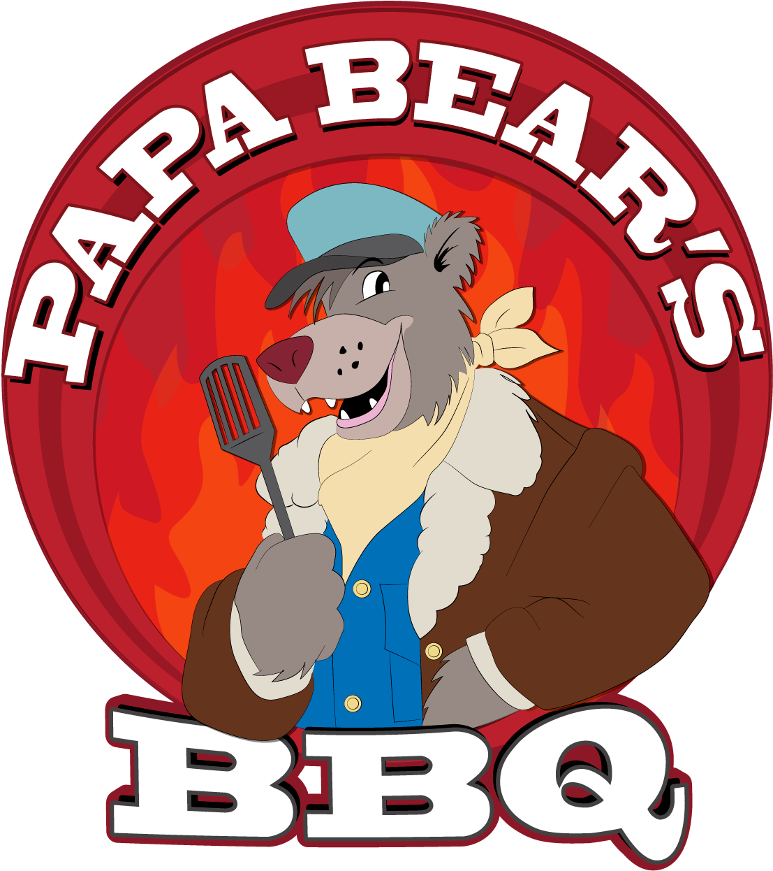 Download Transparent Barbecue Grill Clipart - Papa Bear Bbq - ClipartKey