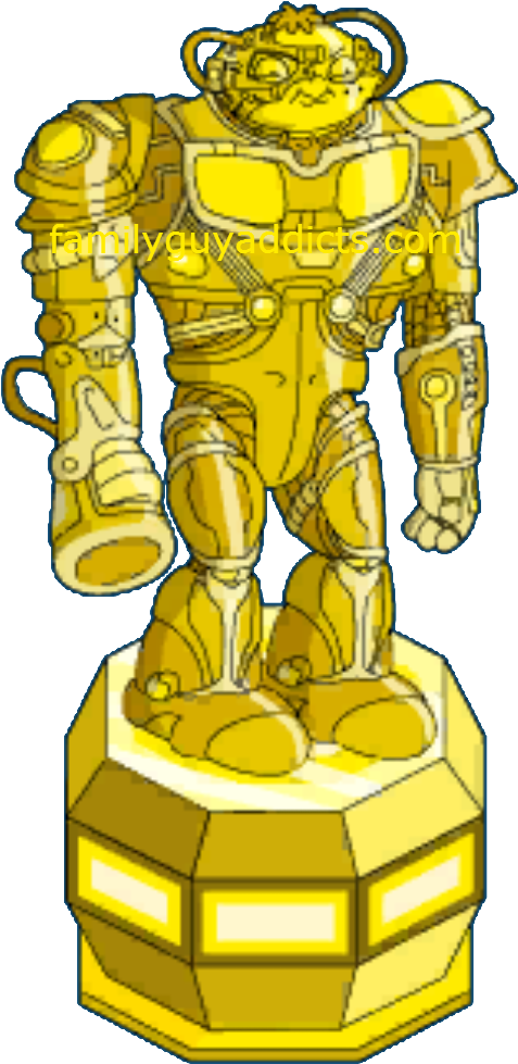 Download Gold Borg Bertram Statue - ClipartKey
