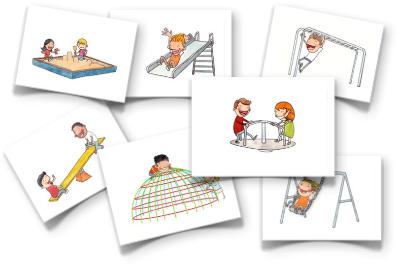 Download Playground Swing Worksheets Flashcards - ClipartKey