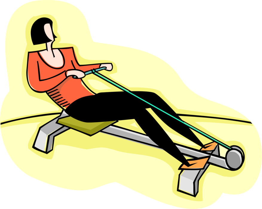 Download Transparent Rowing Clipart Free - Cartoon Rowing Machine Png ...