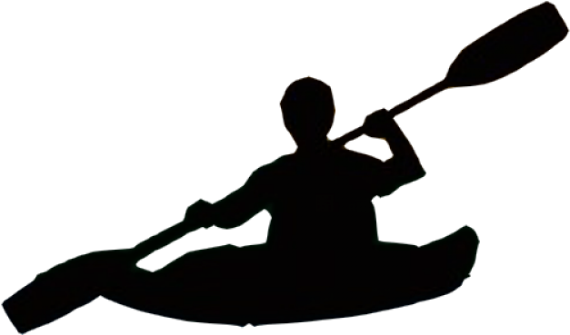 Download Rowing Png Transparent Images - Kayak Black And White - ClipartKey