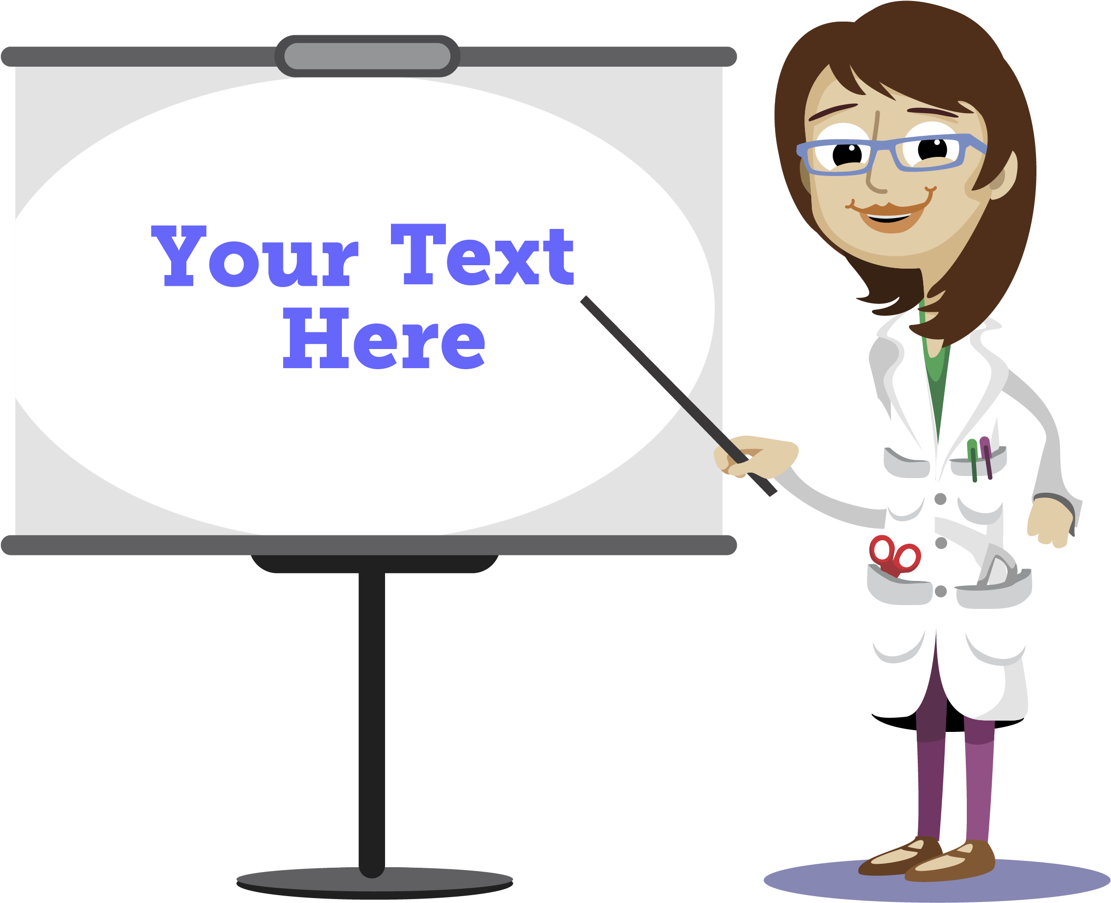 Download Student Professor Teacher Clip Art - Female Professor Cartoon ...
