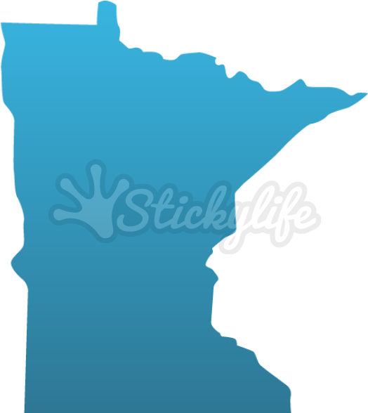Download Mn State Decals - State Of Minnesota Shape - ClipartKey