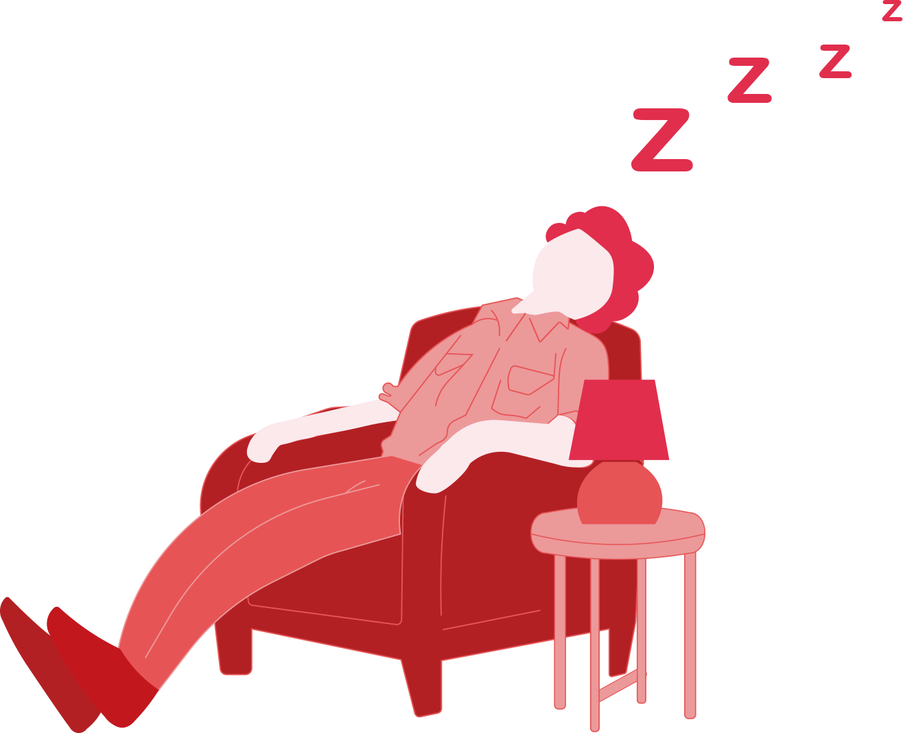 Download Caught Napping - Sitting - ClipartKey