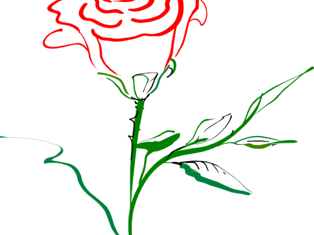 Download Rose Cliparts Png Simple - Rose Clip Art - ClipartKey