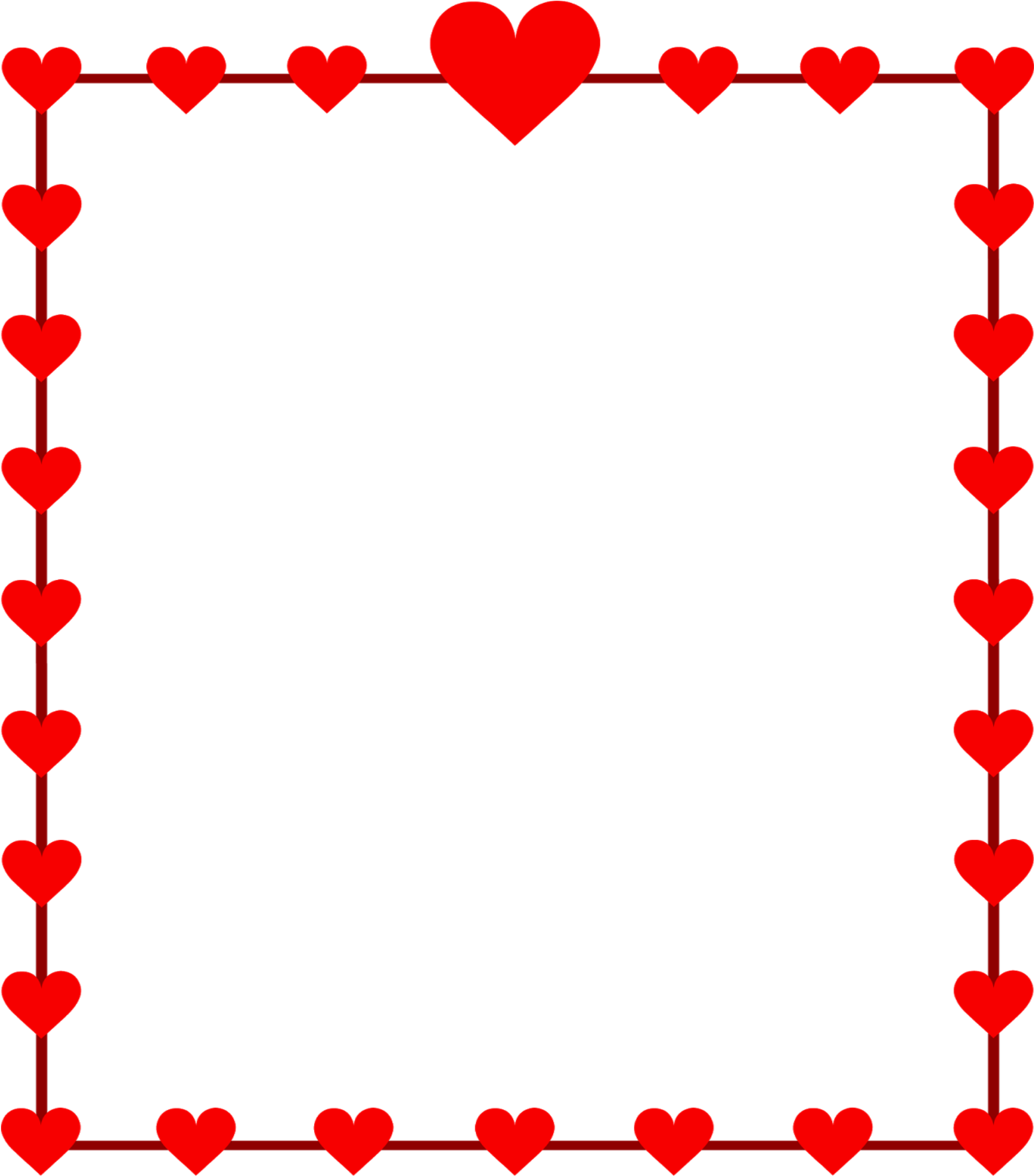 Download Clip Art Borders And Frames Heart Openclipart Free - Valentine ...