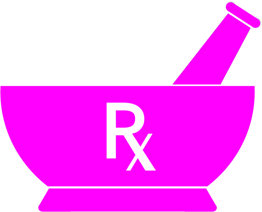 Download Mortar And Pestle With Rx Symbol - Mortar And Pestle Rx - ClipartKey