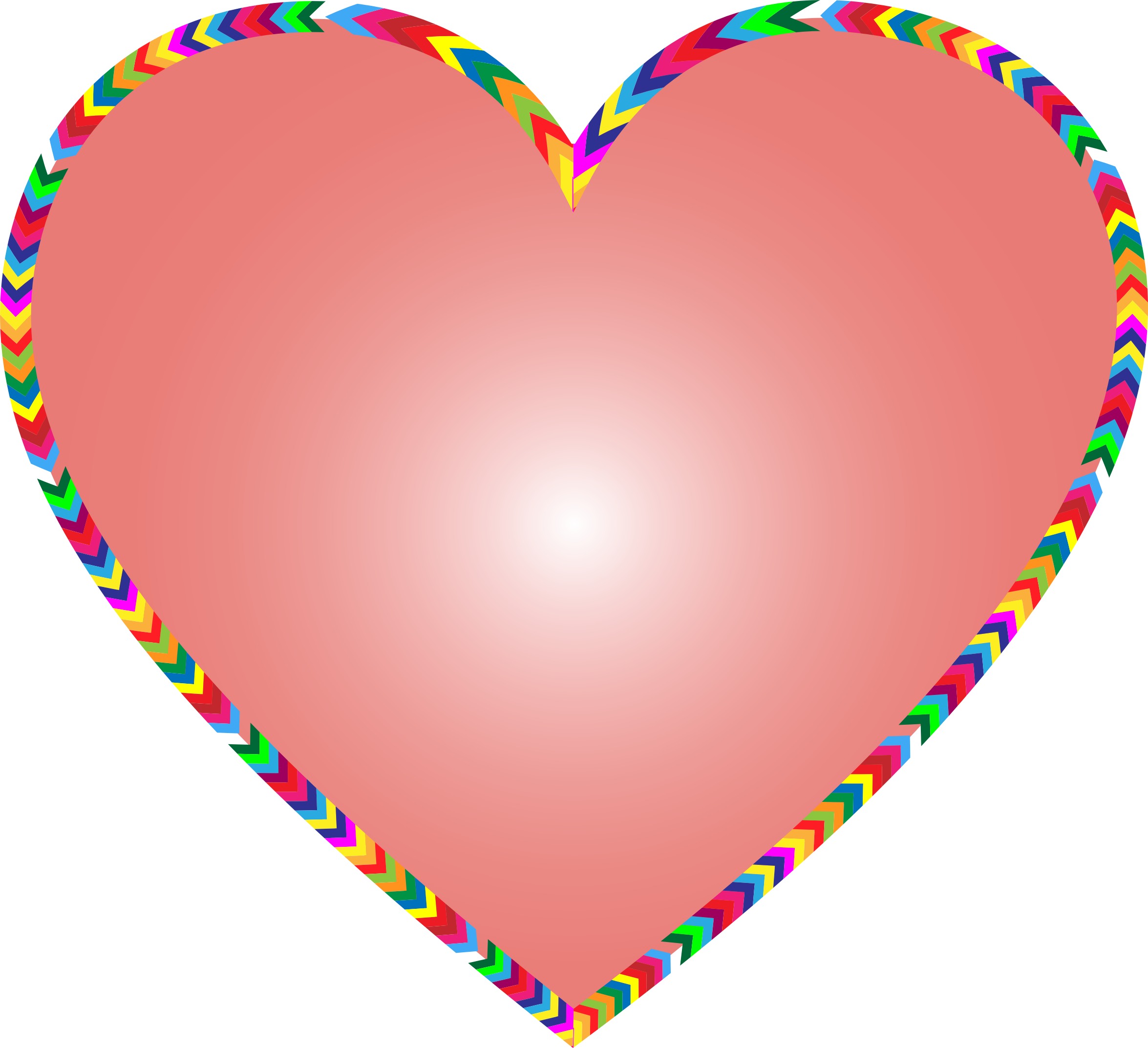 Download Heart,line,love - Rainbow Heart Clipart - ClipartKey