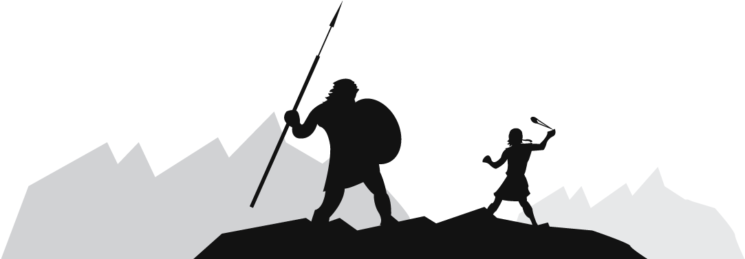 Download Transparent David And Goliath Clipart - David Vs Goliath Png ...