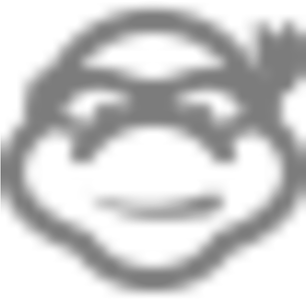 Download Transparent Ninja Turtle Clipart Black And White - Line Art ...