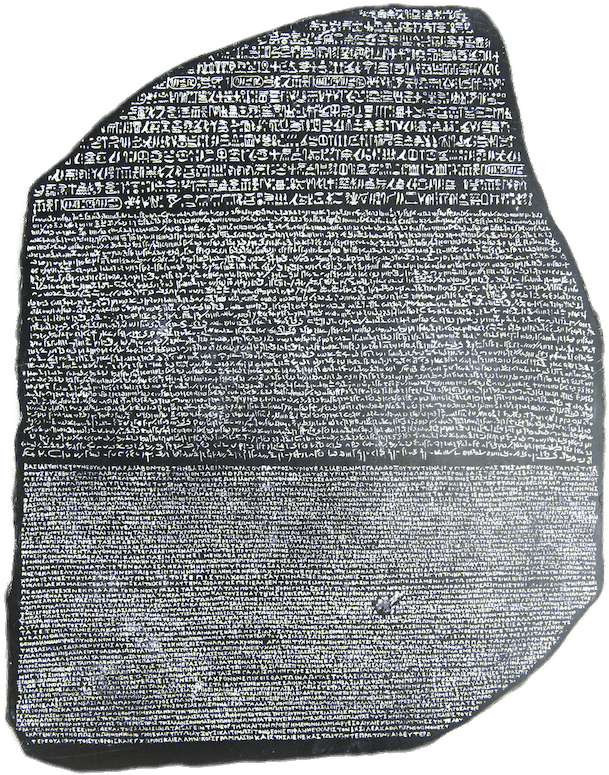 Download Replica Transparent Stickpng - Rosetta Stone - ClipartKey