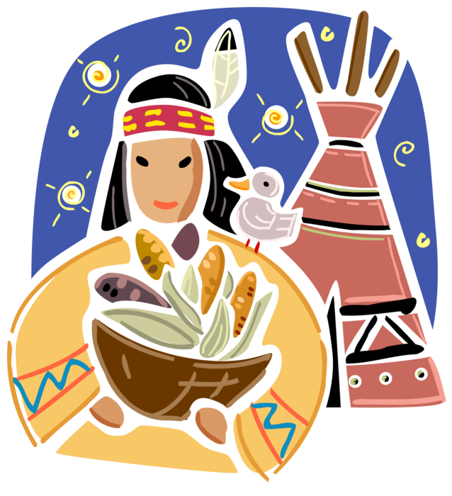 Download Vector Illustration Of North American Indigenous Indian - Clip ...