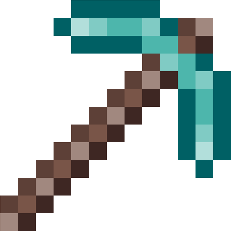 Download Pickaxe - Transparent Background Minecraft Pickaxe Transparent ...